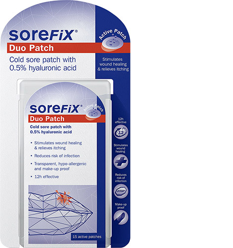 SoreFix Duo Patch cold sore | The only patch with wound healing ingredient
