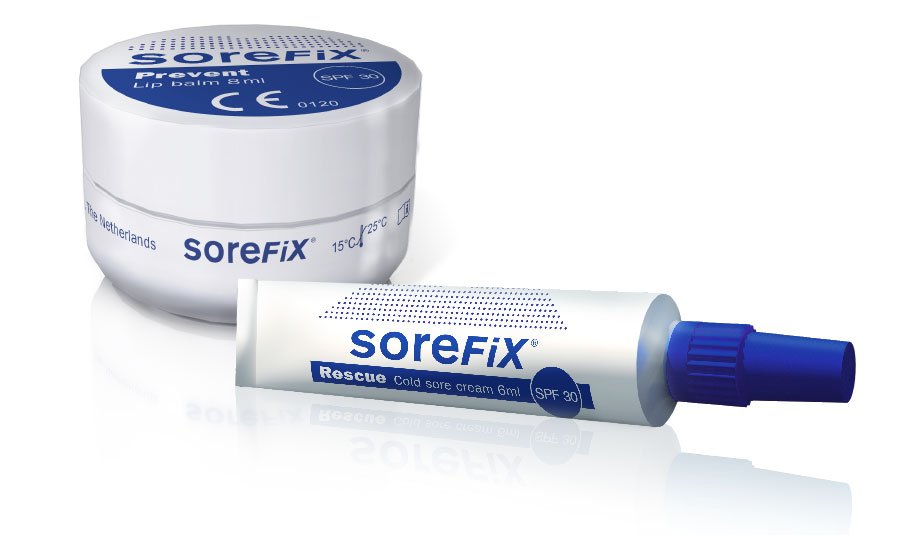 SoreFix biedt de oplossing in alle fases van een koortslip