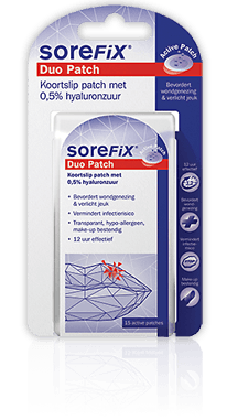 SoreFix biedt de oplossing in alle fases van een koortslip