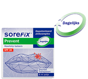 SoreFix biedt de oplossing in alle fases van een koortslip