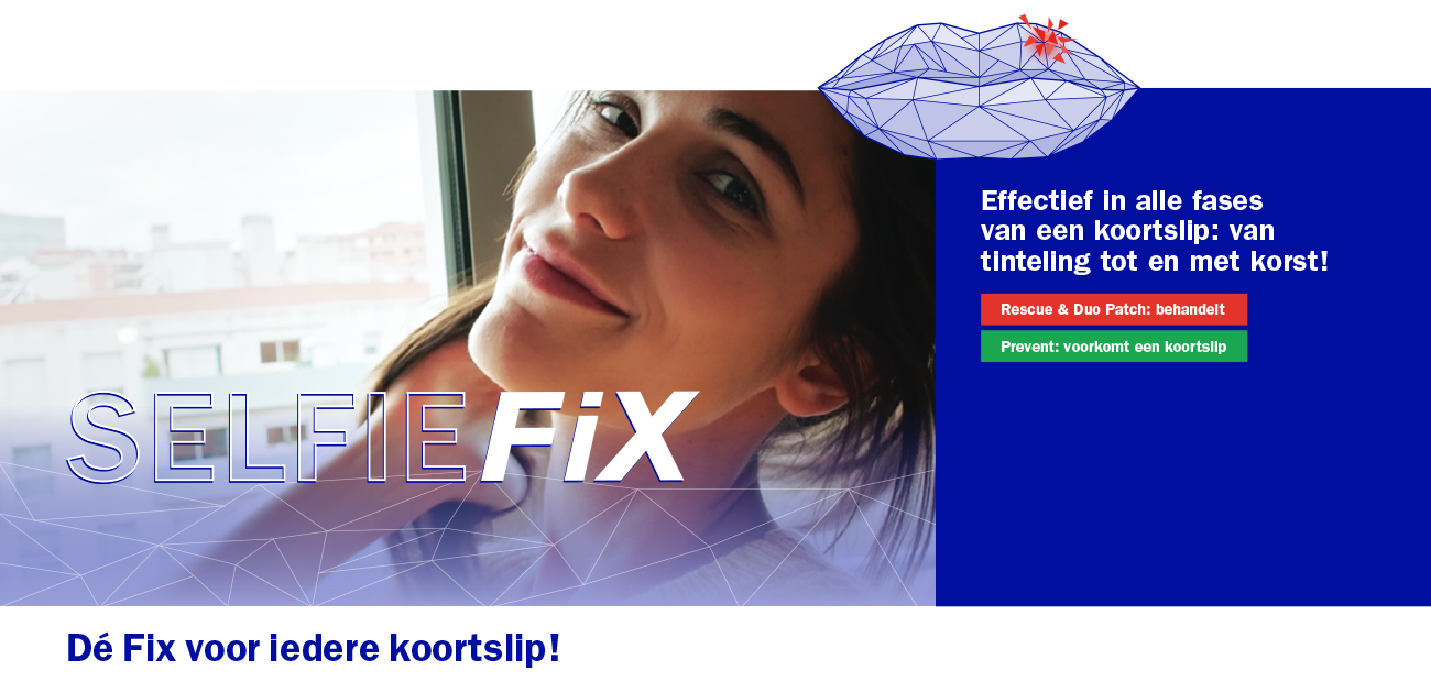 SoreFix biedt de oplossing in alle fases van een koortslip