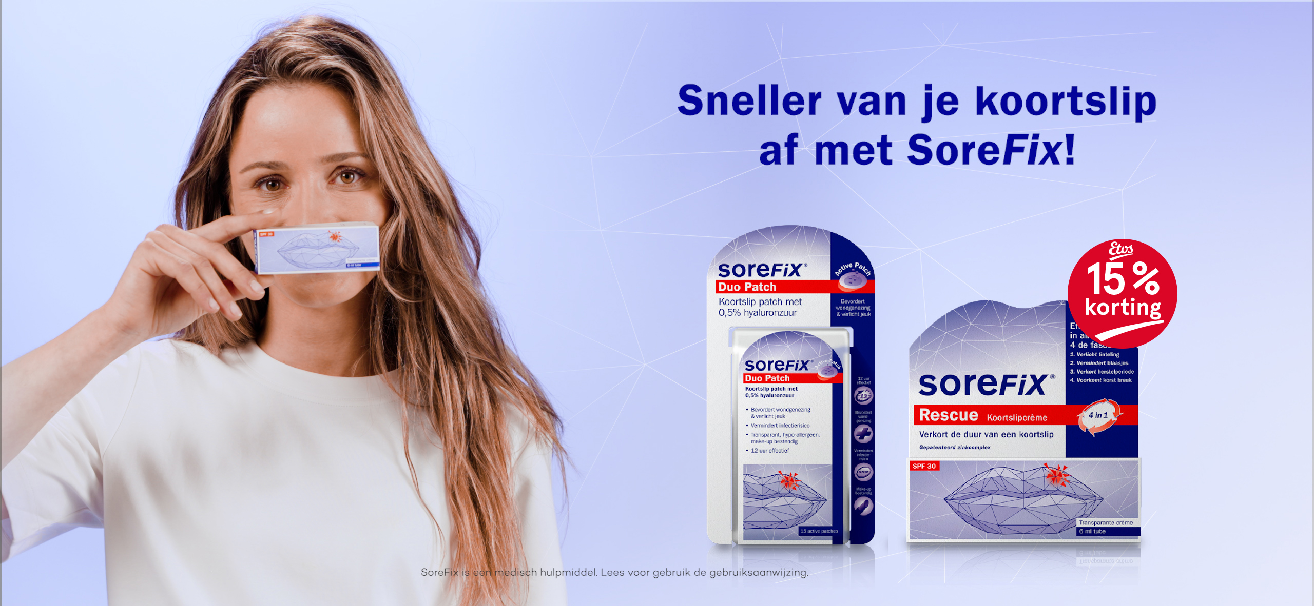 Koortslip? SoreFix is jouw FiX voor iedere koortslip!